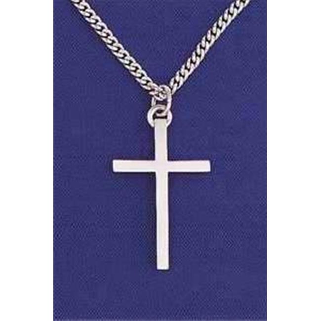 Bob Siemon Designs 814363 Necklace Cross Plain With 20 In. Chain Medium ...