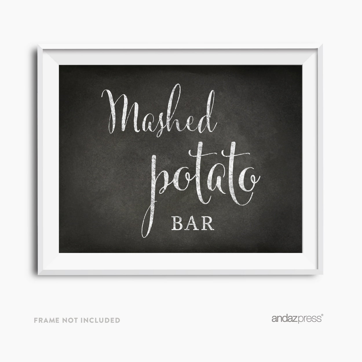 Mashed Potato Bar Vintage Chalkboard Wedding Party Signs - Walmart.com