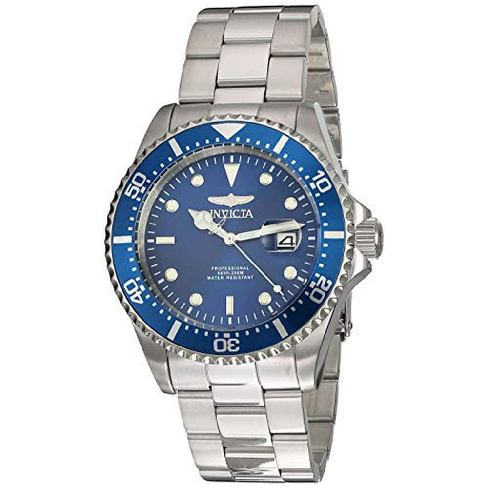 Invicta - Invicta Men's 43mm 'Pro Diver' Quartz Blue Dial Date ...