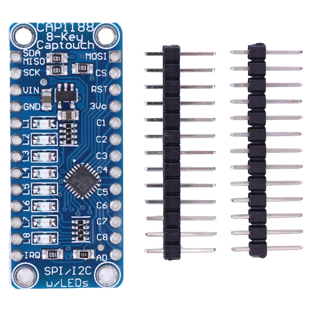CAP1188 Cap Touch Breakout Module 8 interfaces de botón/tecla 1602 3V-5V para Arduino | Bodega ...