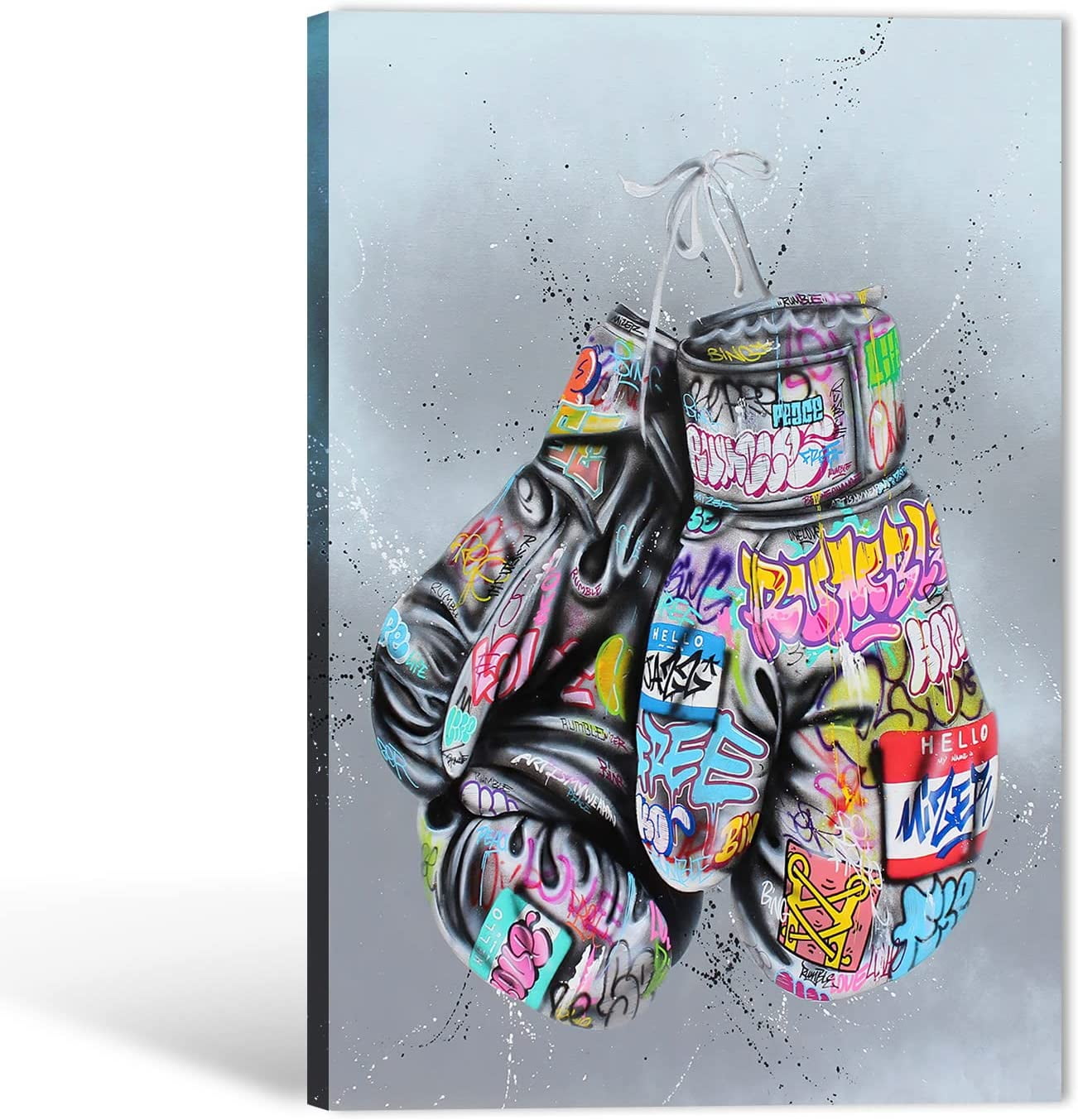 Graffiti Canvas Wall Art,Banksy Canvas Wall Art,Modern Banksy Street ...