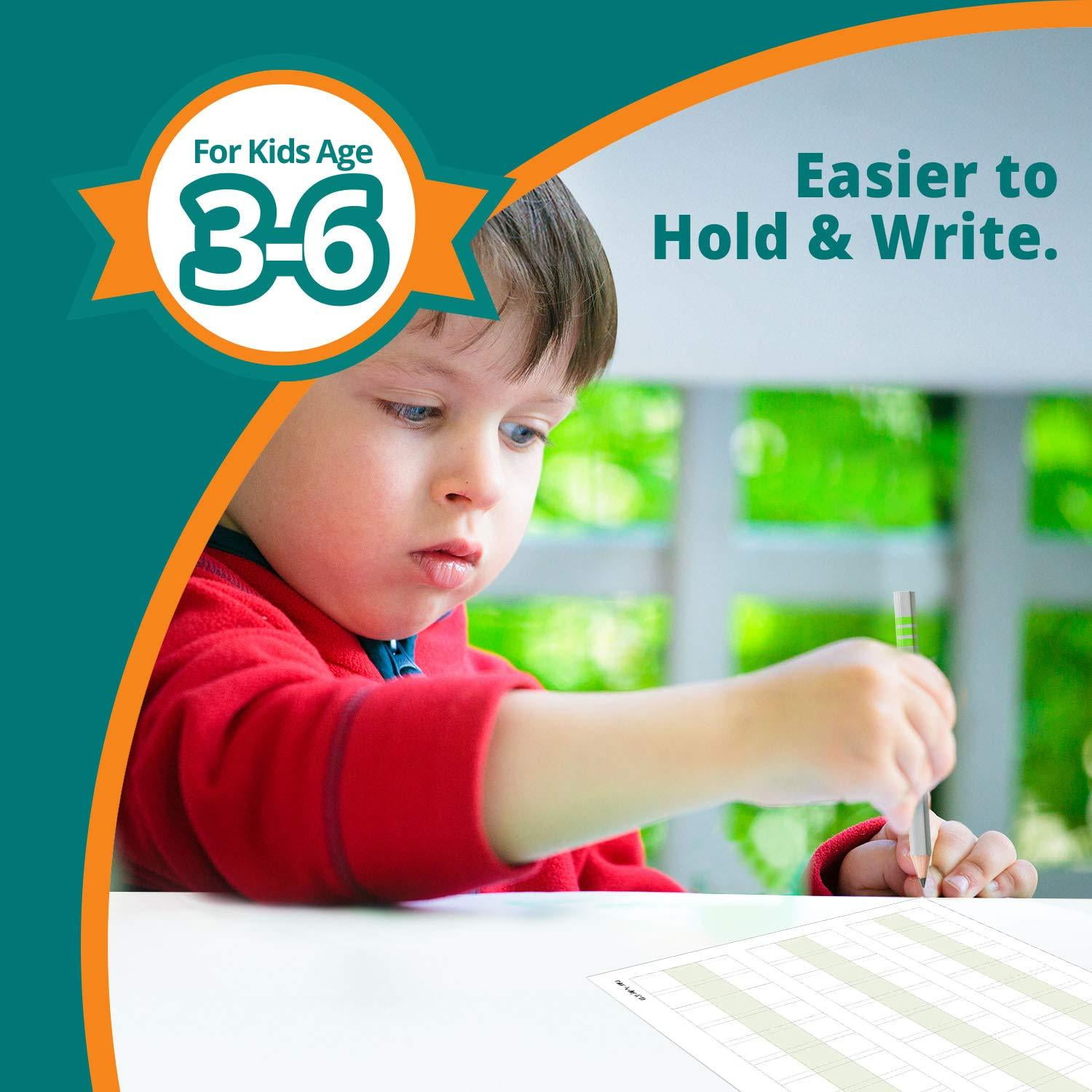 Channie’s Easy-to-Hold Write Size Wooden Lead No2 Presharpened Graphite ...