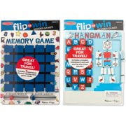 Melissa & Doug Flip to Win Travel Memory Game - Wooden Game Board, 7 ...