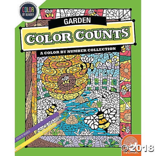Color by Number Color Counts: Gardens - Coloring Books - 1 Piece ...