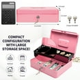 SkyAuks Piggy Bank, Cash Box with Money Tray and Key Lock to Secure ...
