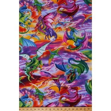 Chinese Dragon Brocade Fabric Sold by The Yard (Black) - Walmart.com