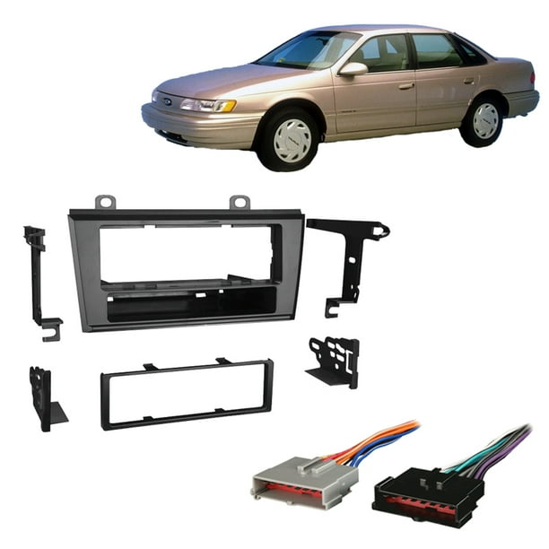 Fits Ford Taurus 1986-1995 Single DIN Stereo Harness Radio Install Dash ...