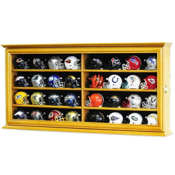 32 Pocket Pro Mini Helmet Display Case Cabinet - Walmart.com