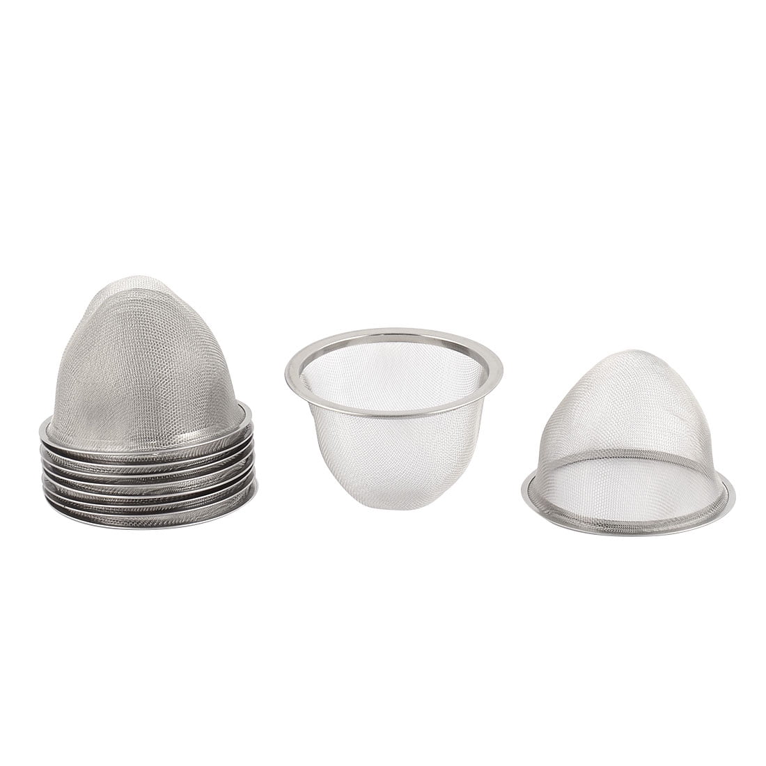 Stainless Steel Round Mesh Tea Leaf Spice Teapot Filter Strainer 85mm ...