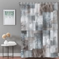 Bathroom Shower Curtain Abstract Art Square Ombre Waterproof Shower ...