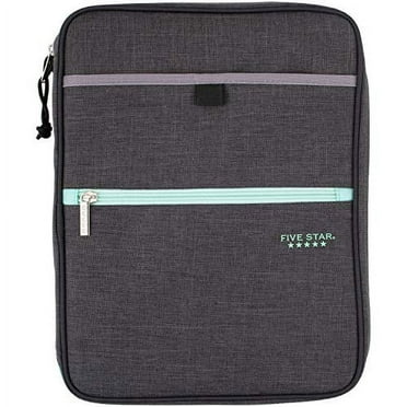 Five Star 1 Carry-All Zipper Binder 375 Sheet Capacity GrayMint ...