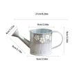 Amketima Iron Watering Can Planter Farmhouse Decorative Flower Pot for ...