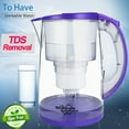 Membrane Solutions DP05R Water Pitcher for Drinking Water,12 Cup/3 ...