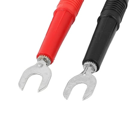 Pair Multimeter Fork Terminal Alligator Clips Extension Test Leads ...