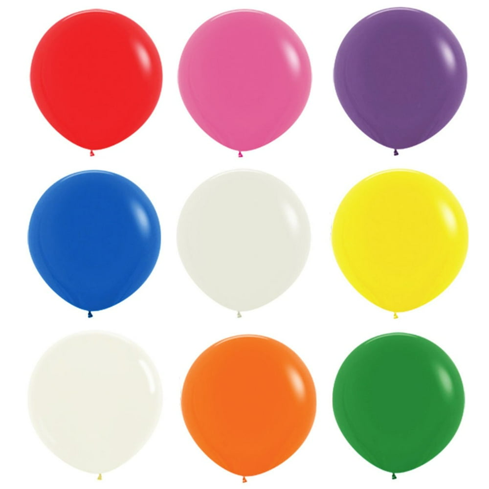 Wrapables 18 Inch Latex Balloons (10 pack), Mix Color - Walmart.com ...