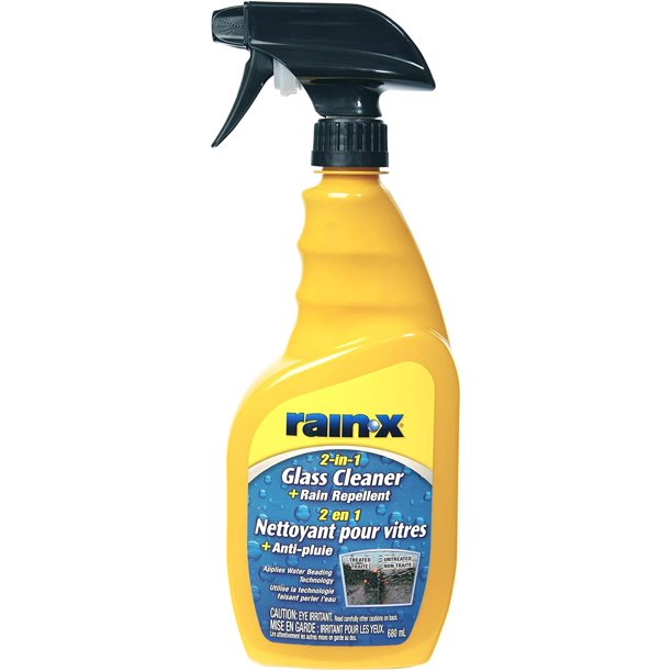 Rain-X 5076784 2-in-1 Glass Cleaner/Repellent, 680ML - Walmart.ca
