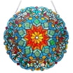 Tiffany Style Stained Glass Window Panel, Hanging Geometric Design ...