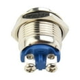CAIJIEXI Metal Waterproof Push Button Switch High Flat Head Momentary ...