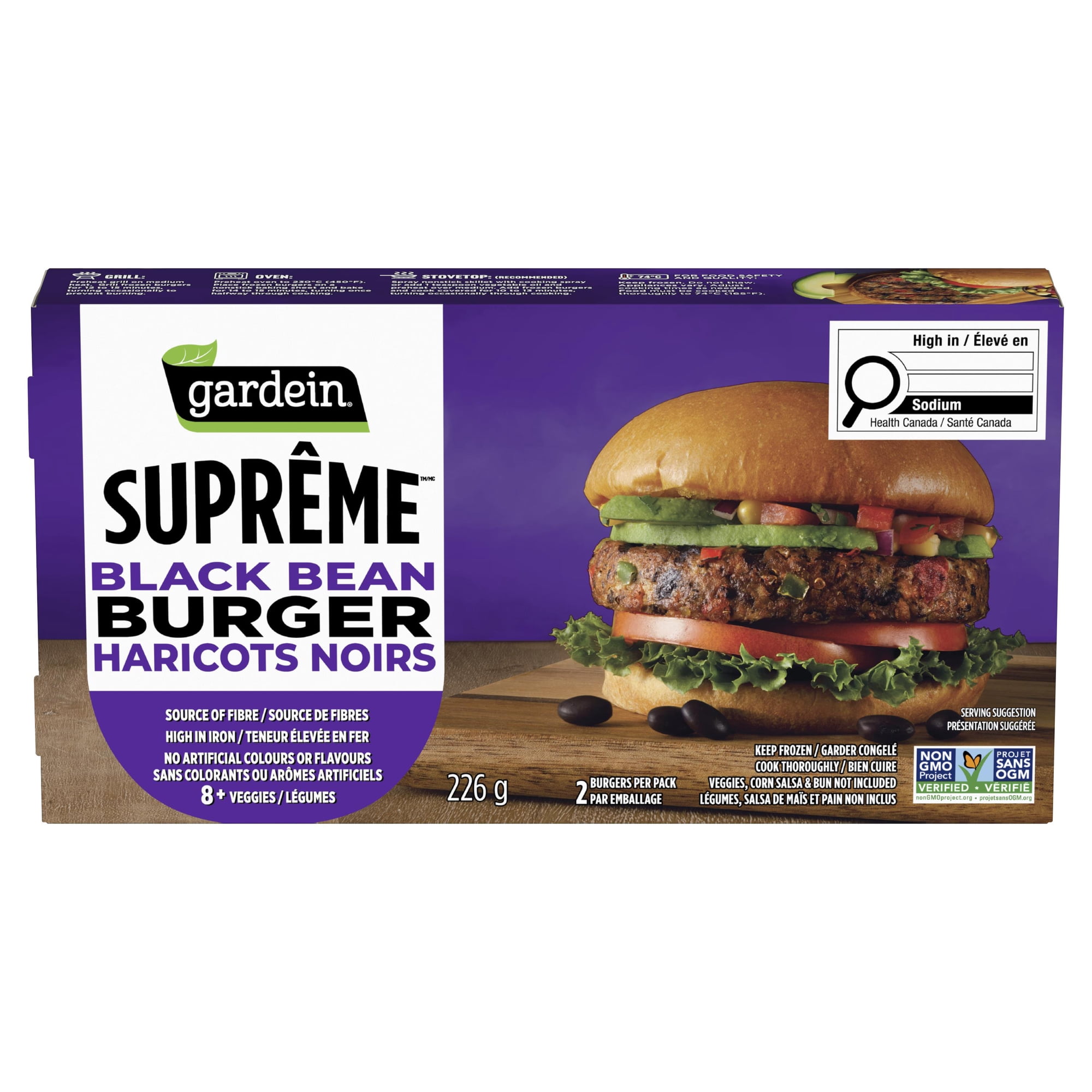 Click here for Gardein Suprême Frozen Black Bean Burger Frozen  S... prices