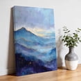 Blue Mountain Landscape Art Canvas Wall Art for Living Room, Modern ...