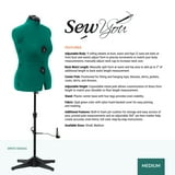 Dritz Sew You Adjustable Dressform, Medium - Body Mannequin & Tailor ...