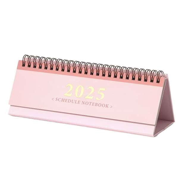 Small Desk Calendar 2024-2025, Standing Flip Desktop Calendar from Nov ...