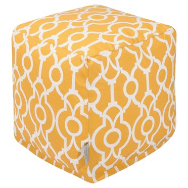 Majestic Home Goods Aruba Bean Bag Pouf Cube, Indoor/Outdoor - Walmart.com