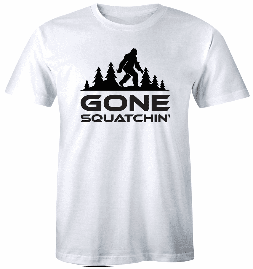Gone Squatchin T-Shirt Bigfoot Sasquatch Graphic Unisex Tee - Walmart.com
