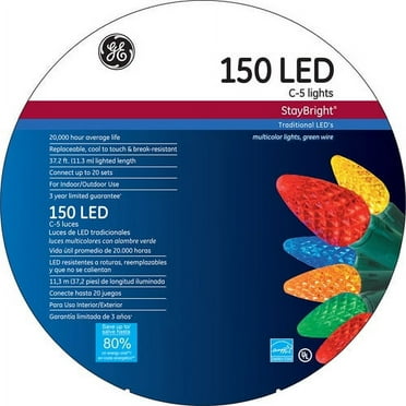 Multi Colored Faceted LED C7 Christmas Lights - Walmart.com