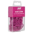 JAM Paper Round Fuchsia Pink Paper Clips, 1 in, 50 per Pack - Walmart.com