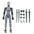 T13 Action Figure Set Assembly Completedtitan 13 Robot Movable Action Figureqingsi Multi