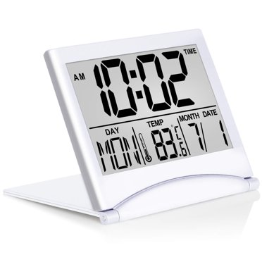 Reizen LCD Talking Alarm Clock- Rectangular - Walmart.com