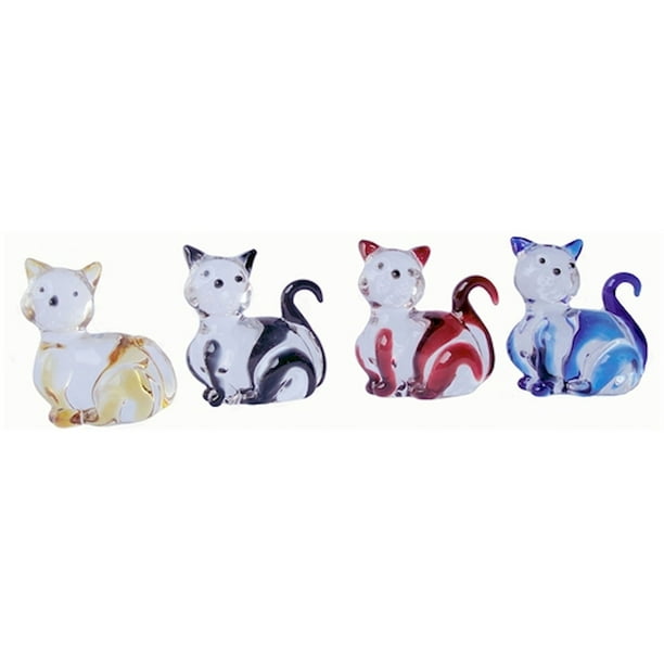 Glass Cat Figurine