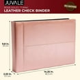 Rose Gold 7-Ring Checkbook Organizer with Pockets for 600 Checks ...