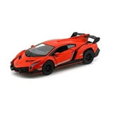 4 PC SET: 5" Kinsmart Lamborghini Veneno Diecast Model Toy Car 1:36 ...