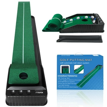 Crestgolf Golf Putting Game Set Putting Green Mat Pong Game Set with 2 ...