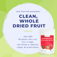 powbab Raspberry Pieces + Bits, 100% Freeze Dried Raspberry Unsweetened ...