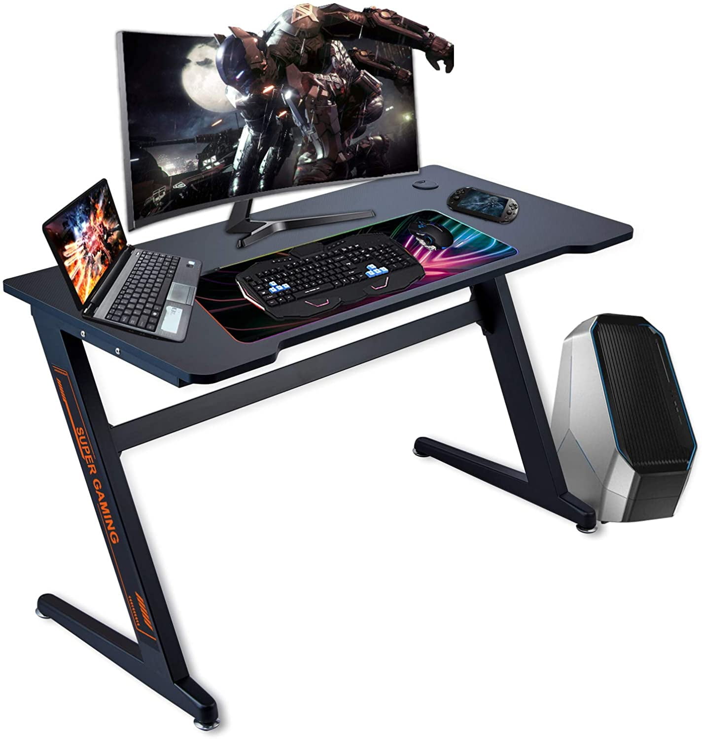 axGear PC Computer Desk Racing Style Professional Gamer Desk Gaming ...