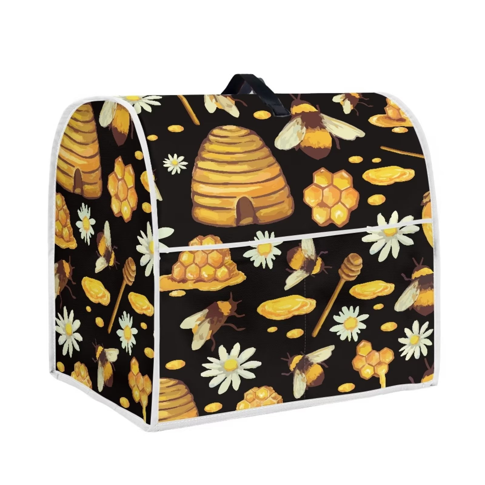 NETILGEN Honey Bees Blender Covers with Front Pockets Design Dustproof ...