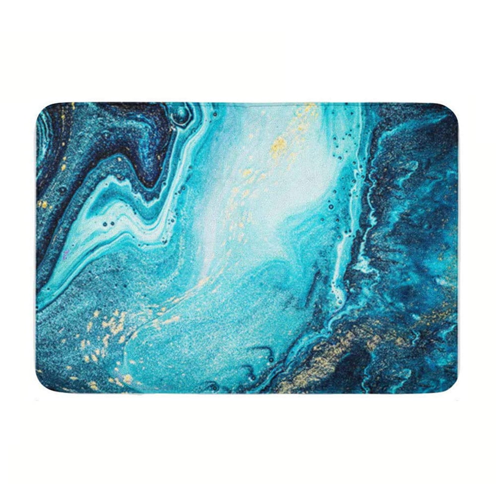 Pluoda Bath Mats for Bathroom, Bathroom Mats Rugs No Silp, Turquoise ...