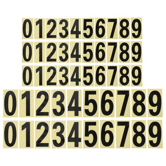 Reflective Numbers Stickers