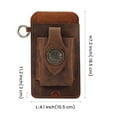 Leather Cell Phone Purse Black for Men, with Belt Loop, Cell Phone Belt ...