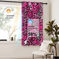 Black and Pink Leopard Print Blackout Curtains,Triple Weaved Fabric ...
