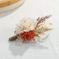 1pc Champagne-Colored Rose with Orange Daisy, High-End Artificial ...