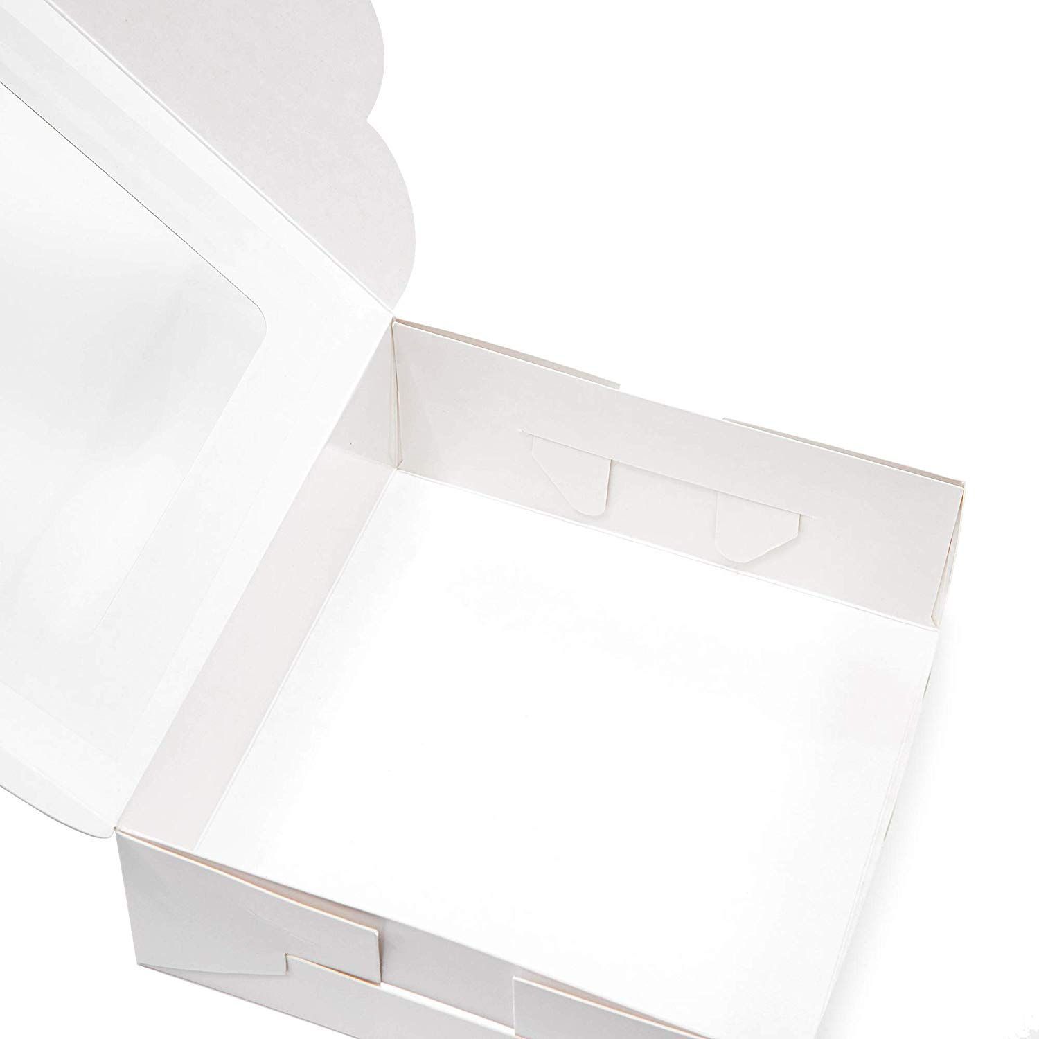 50 Packs 6x6x2.5 Inch Pastry Bakery Dessert Boxes with Window ...