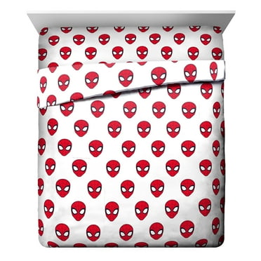 Marvel Spiderman Superhero 4 Piece Queen Sheet Set - Walmart.com