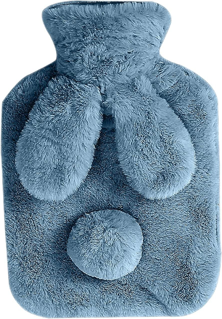 Bolsa de agua caliente, 1 l, almohadilla térmica para manos con funda ...
