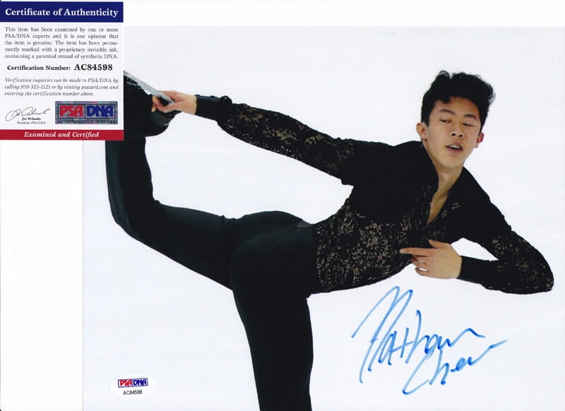 Nathan Chen USA 2022 Olympics Skating Signed Autograph 8x10 Photo PSA ...