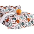 6-Piece Twin Size Comforter Set - Basketball Print with Sheet Set and ...