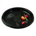Sabert Nova Plus 18" Round Platter Tray, Black, 9518 | 36/Case ...
